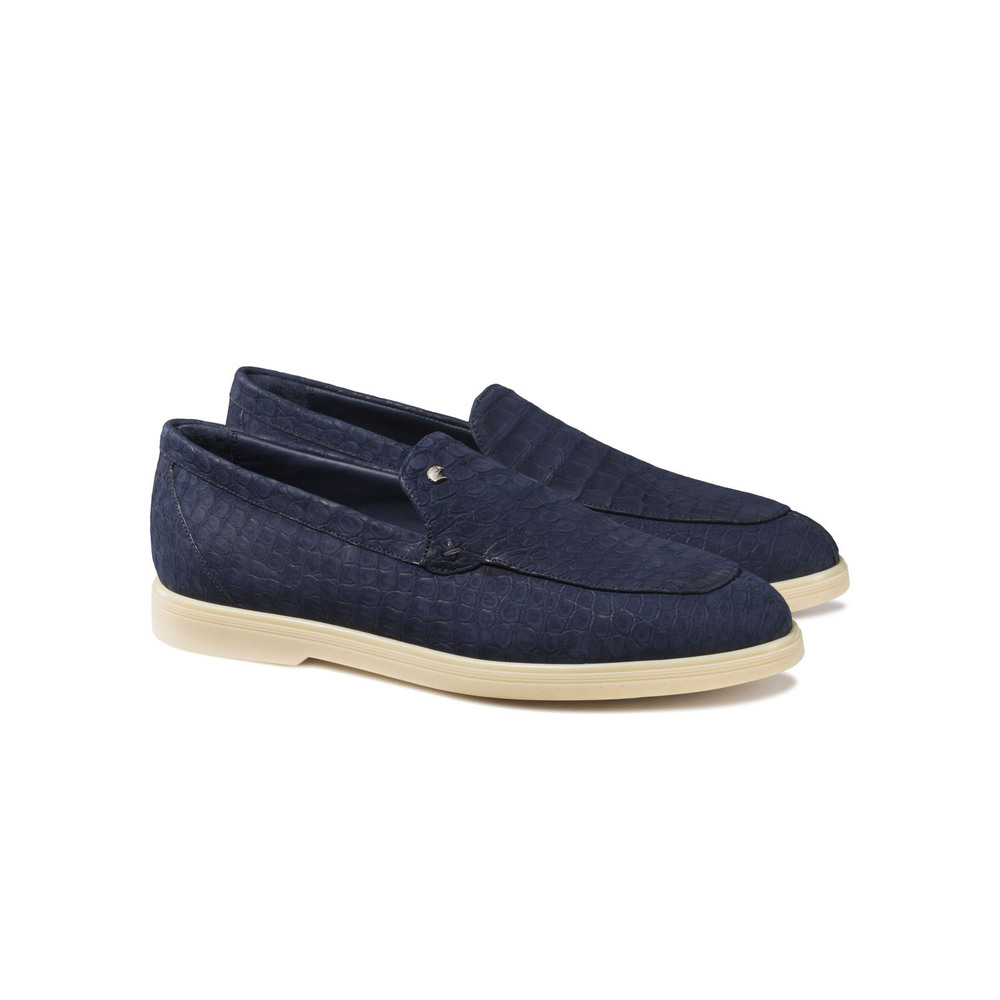 Nubuck crocodile leather loafers by STEFANO RICCI | Shop Online