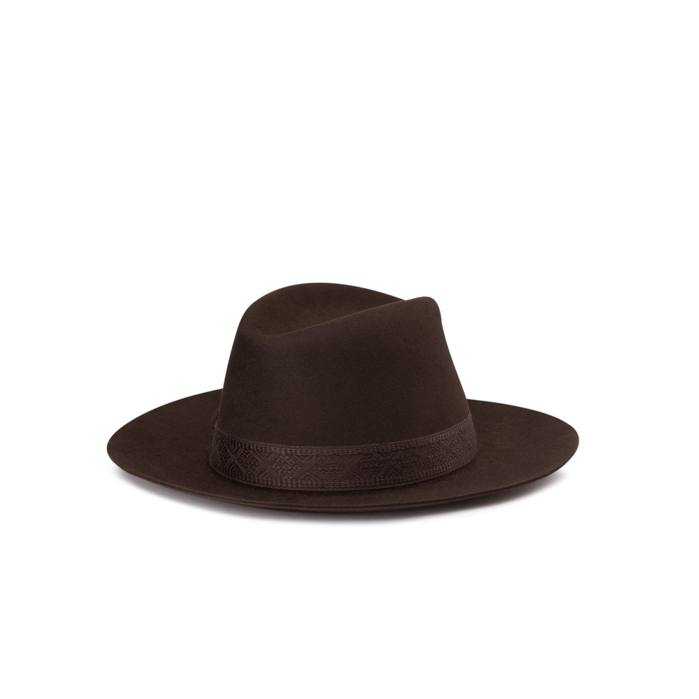 Felted beaver Fedora hat by STEFANO RICCI | Shop Online